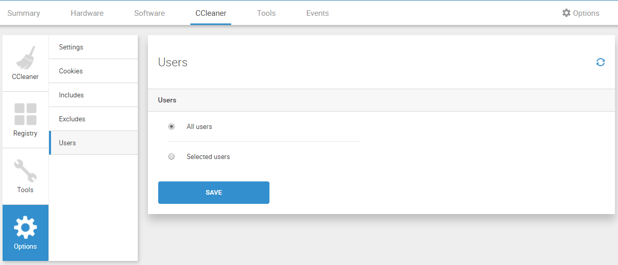 Choosing which user profiles to clean
