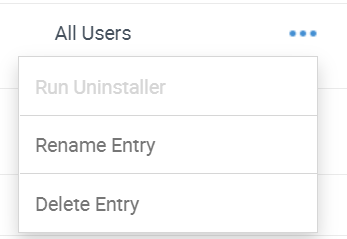Manage installed Software