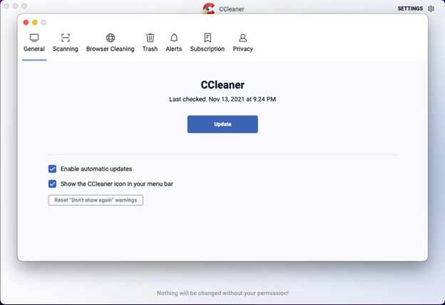 How do I adjust the new CCleaner for Mac’s settings?