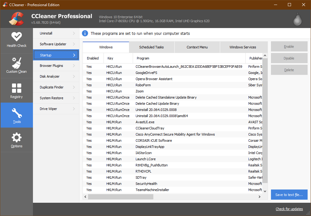 How do I manage auto-starting programs?